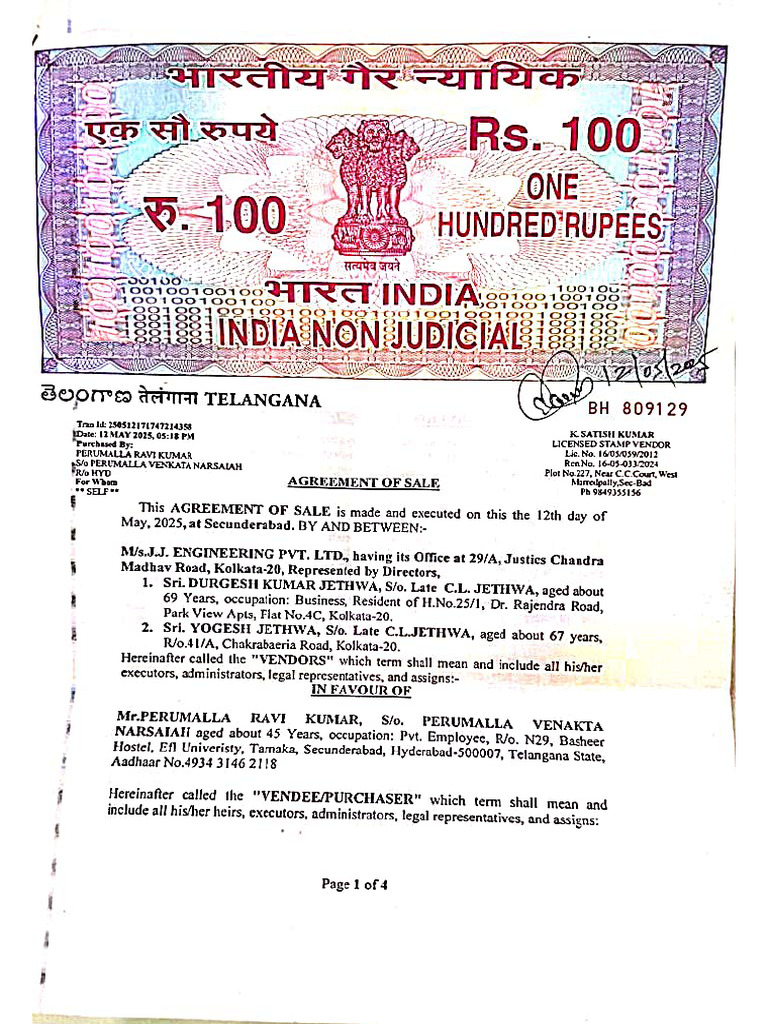 Latest Title Deeds or Draft Copy_Property Documents (Photocopy)_M ...