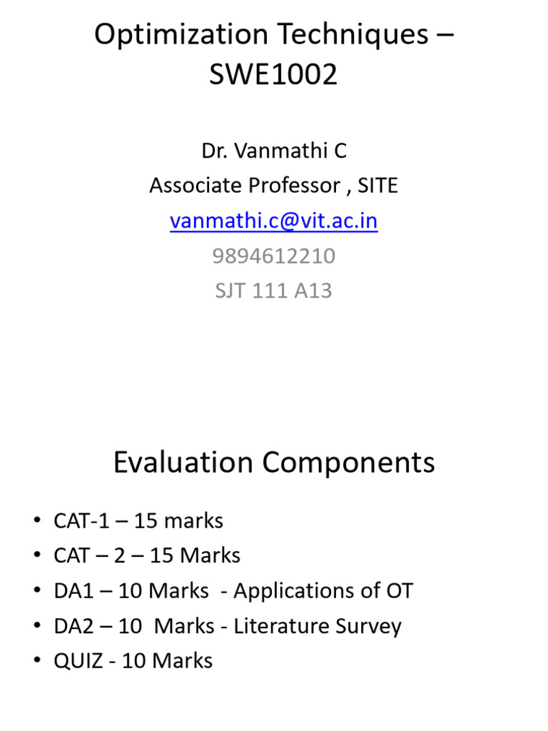 2-Introduction, Methods, Engineering Applications of Optimization-Statement of An Optimization ...