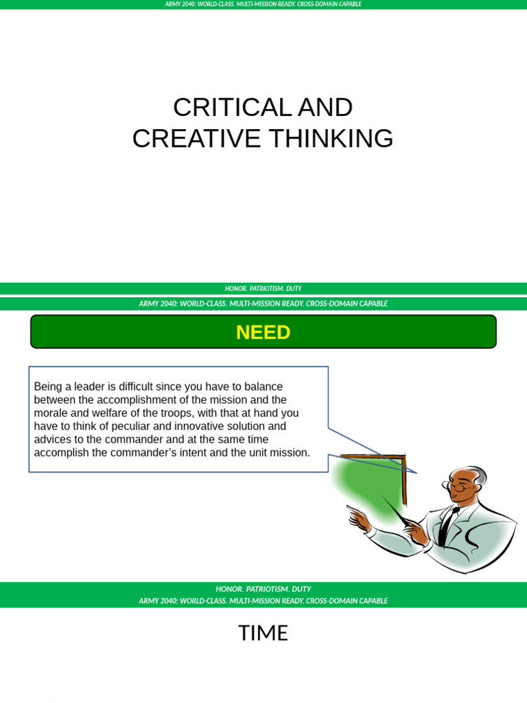 4 Imm Creative and Critical Thinking | PDF | Thought | Critical Thinking