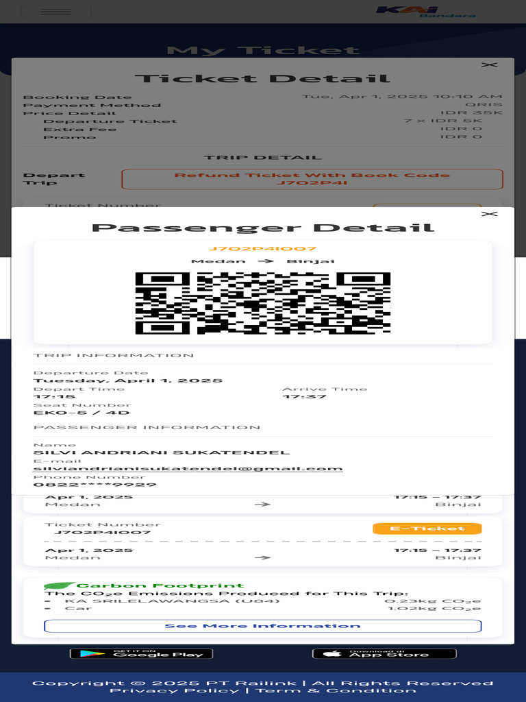 My Ticket Railink Reservation Web | PDF | Airlines