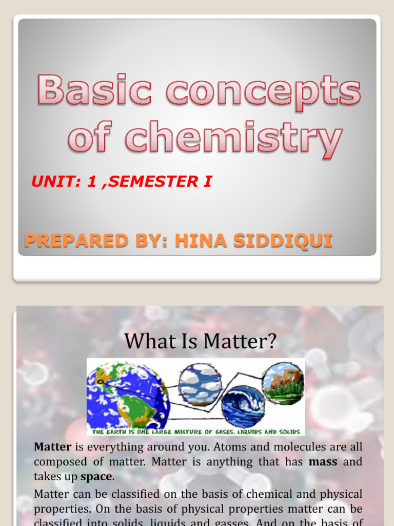 Basic Chemistry Concepts Explained | PDF | Acid | Chemical Bond