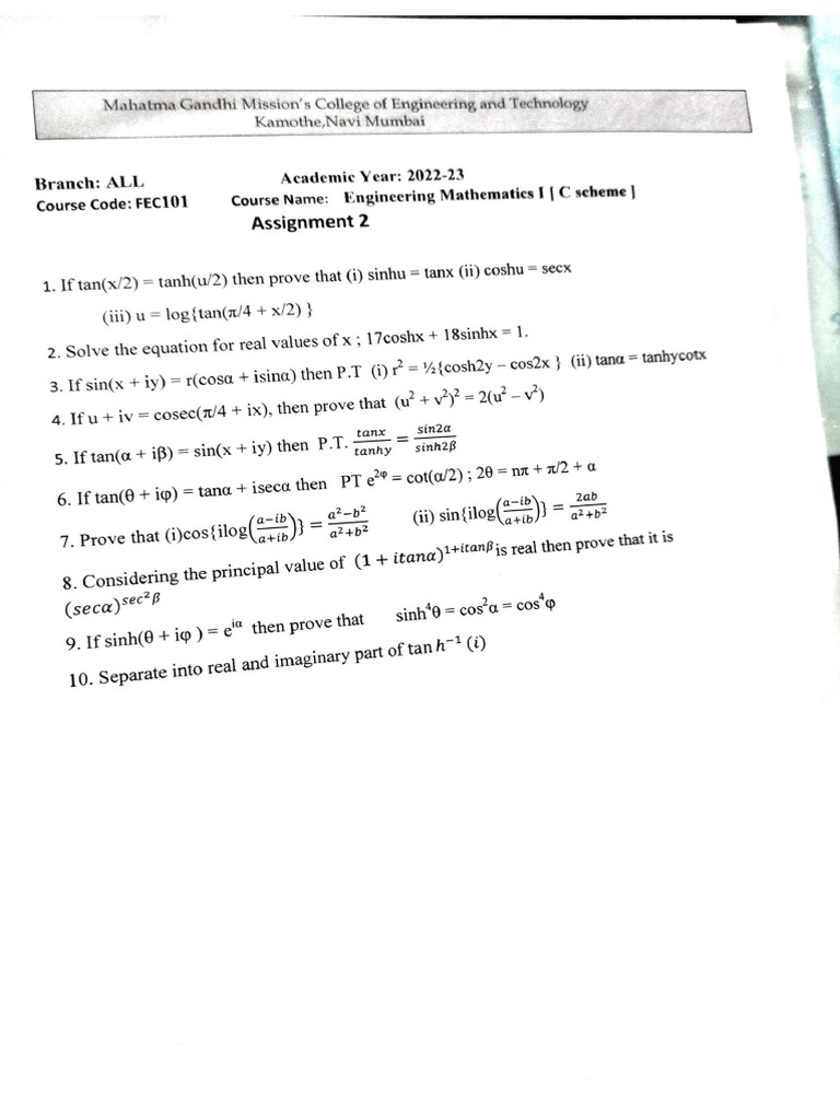 Assignment 2 EM1 | PDF