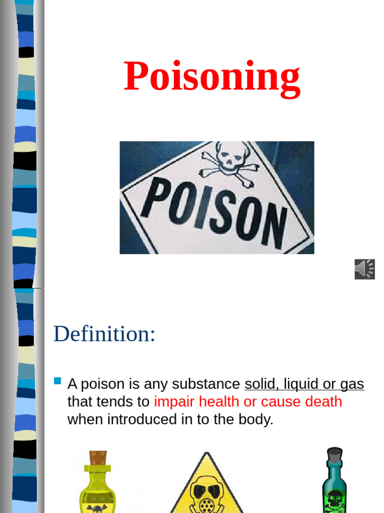 Lec 10 - Poisonings Bites and Stings | PDF | Poison
