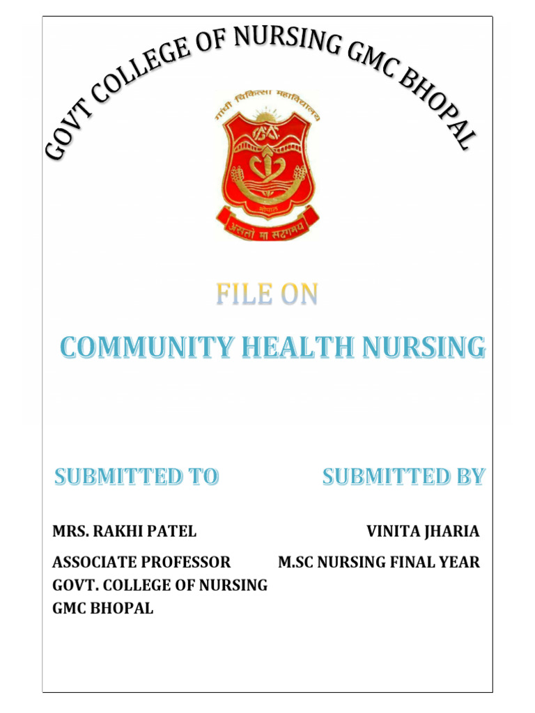 Community Health Nursing Cover1 | PDF