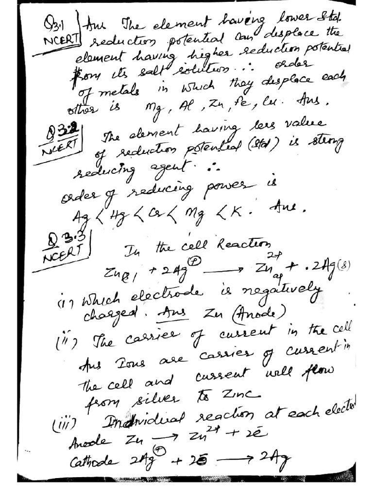 Chapter Electro NCERT | PDF