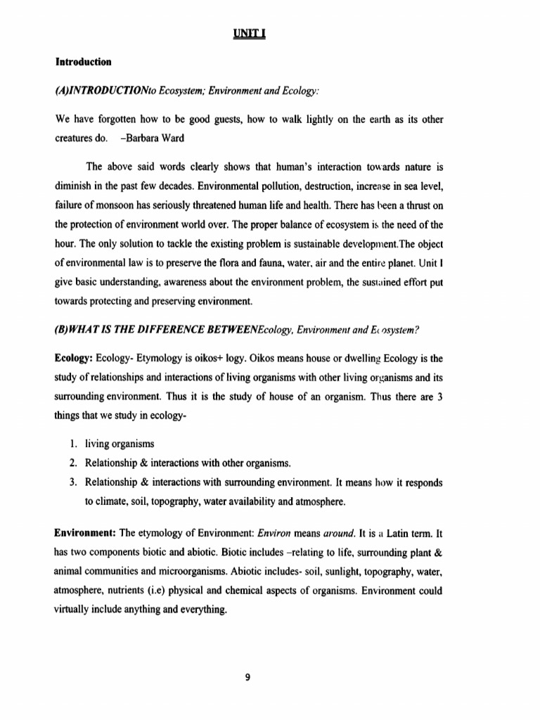 Ecology Environment | PDF