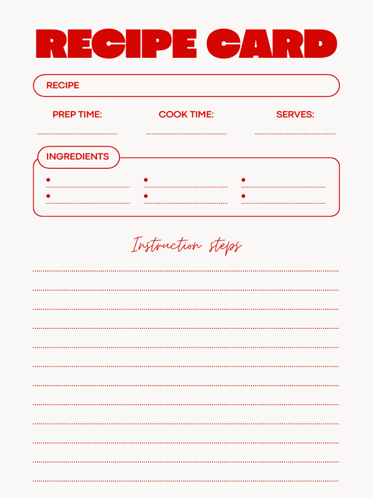 Recipe Card | PDF