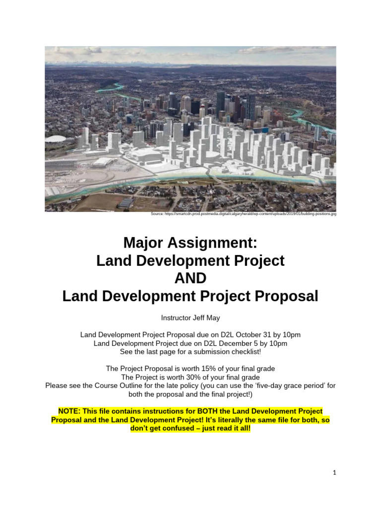 Land Development Project Guidelines | PDF | Knowledge | Apa Style