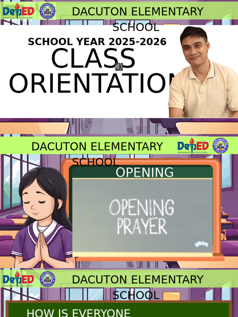 Classroom Orientation PPT 25 | PDF | Classroom | Learning