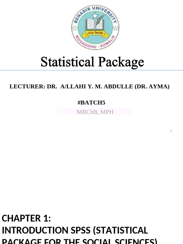 SPSS Tutorial Introduction | PDF | Spss | Statistics