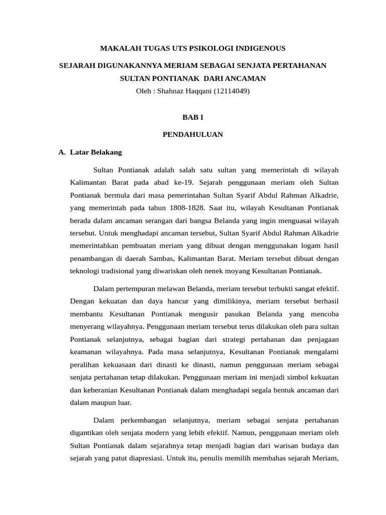 Makalah Tugas Uts Psikologi Indigenous | PDF