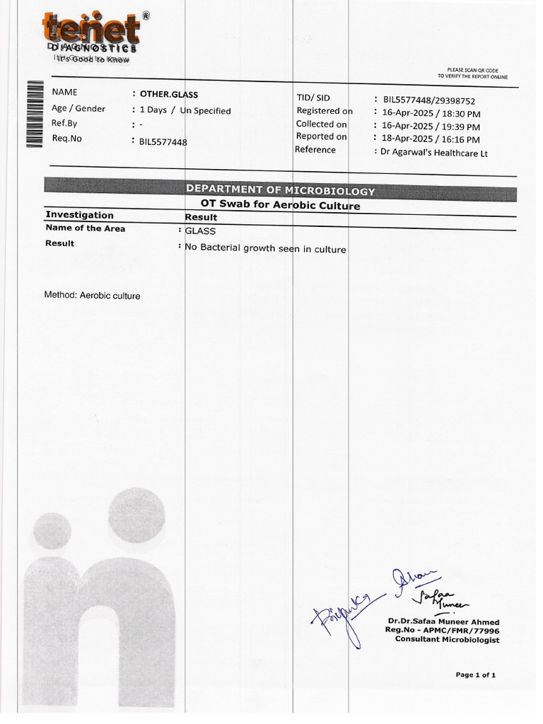Culture Reports Tenet Lab Scan-462 | PDF