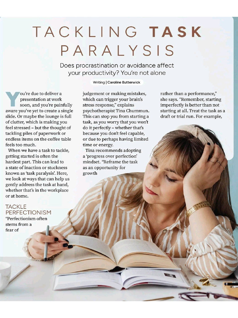 Tackling Task Paralysis | PDF