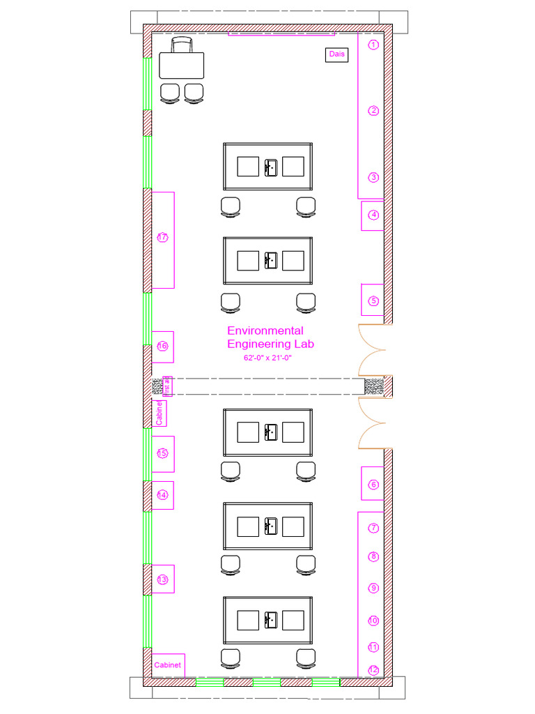 Environmental Engineering Lab Layout - Model | PDF