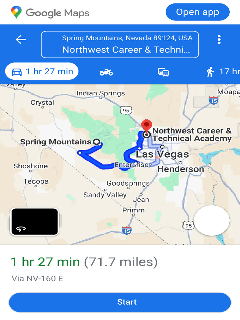 Get Directions - Spring Mountains, Nevada 89124, USA To 8200 W Tropical ...