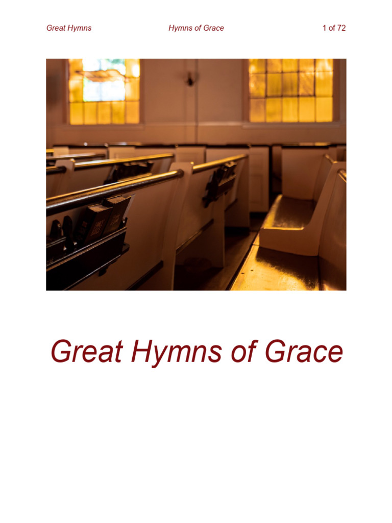 Great Hymns of Grace | PDF | Divine Grace | Glory (Religion)