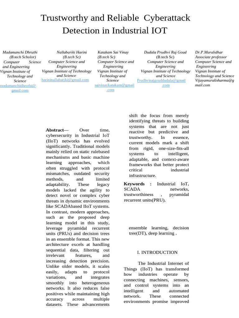 Conference Major CSE B14 PDF | PDF | Deep Learning | Computer Security