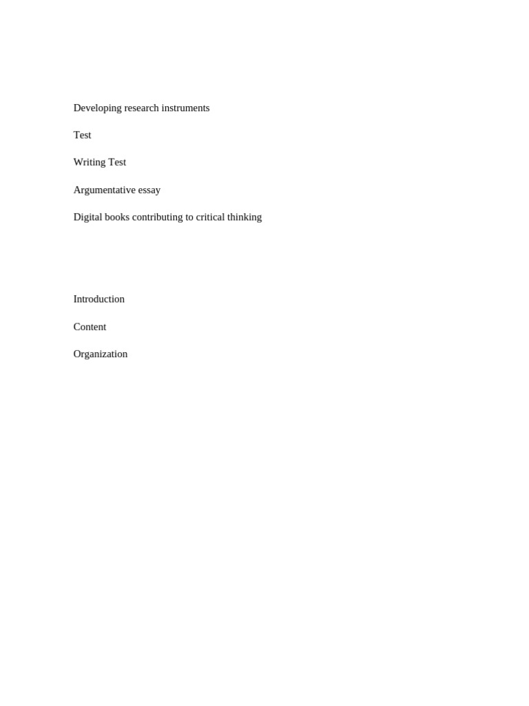 Developing Research Instruments | PDF