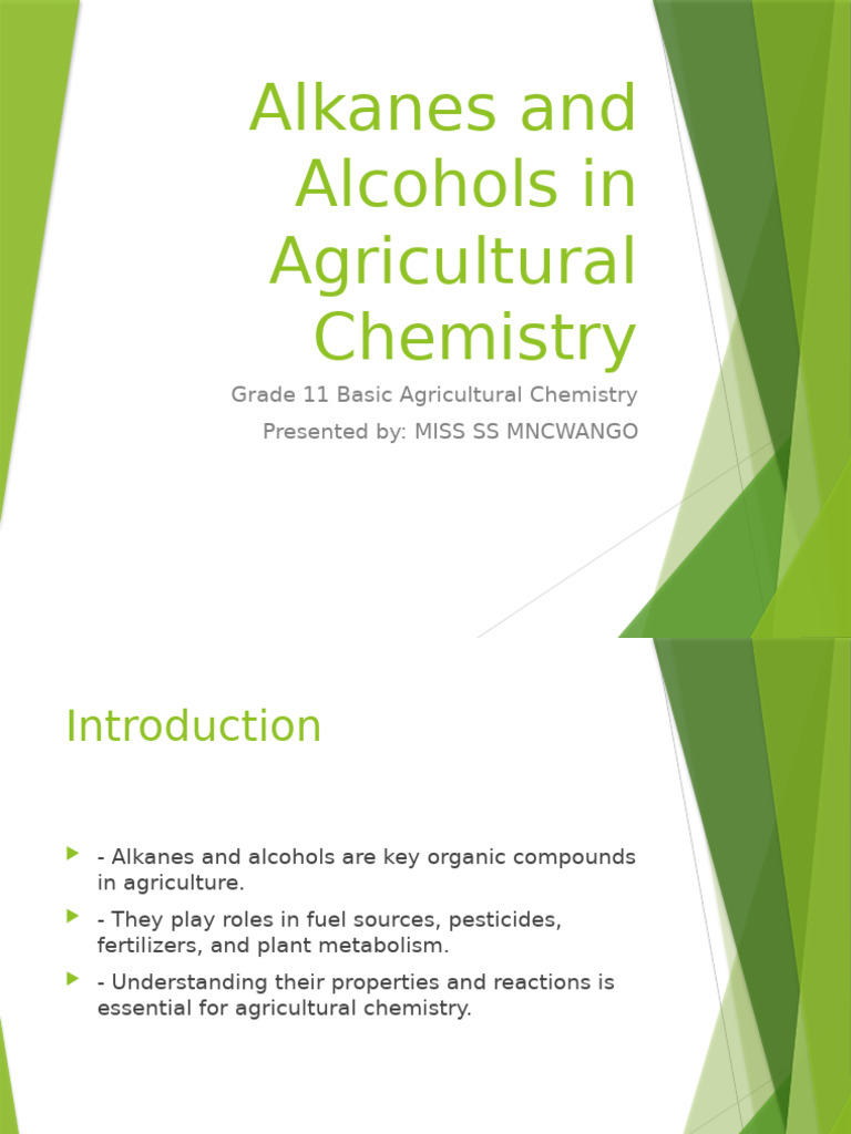 Alkanes Alcohols Presentation | PDF | Alkane | Ethanol