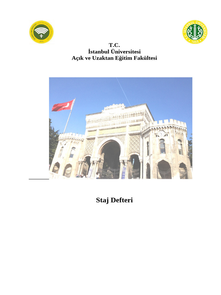 Staj Defteri | PDF