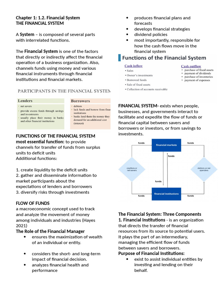 Business Finance Lesson 1.2 | PDF | Securities (Finance) | Financial ...