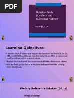 AMDR Guidelines for Macronutrients | PDF | Nutrients | Calorie