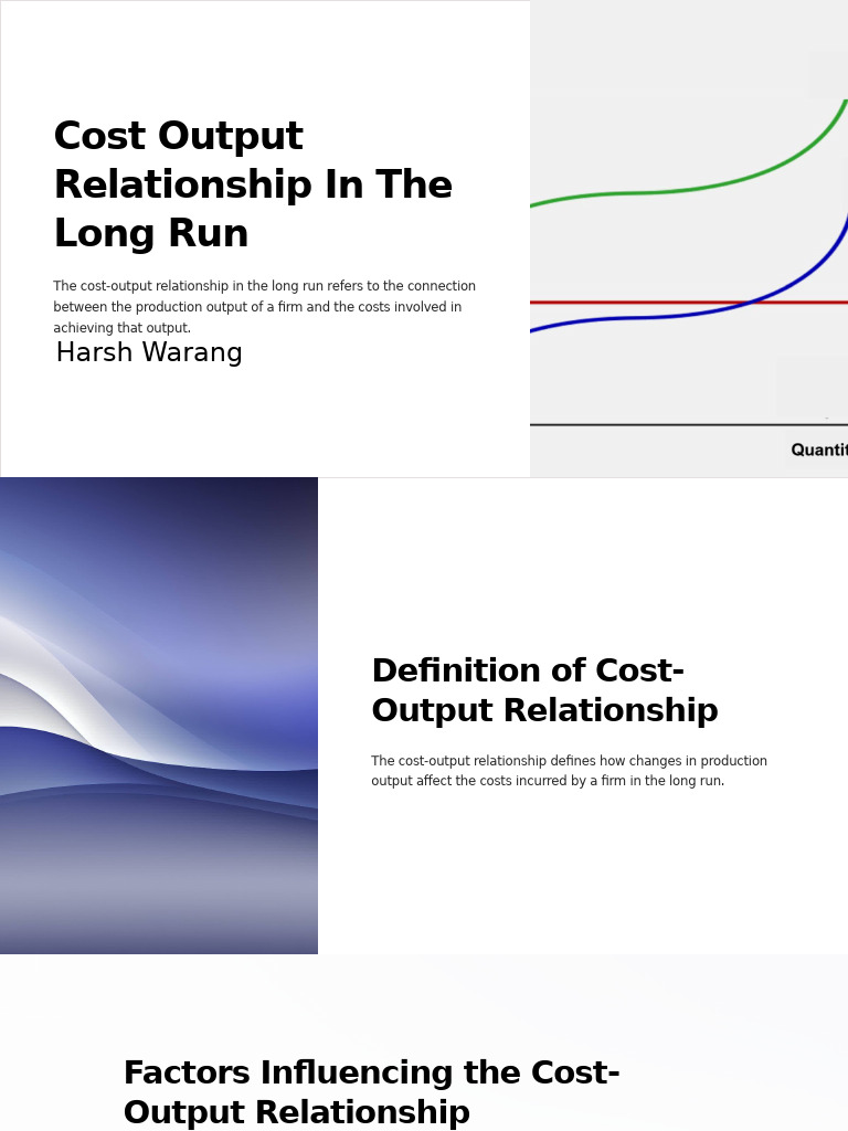Cost Output Relationship in The Long Run | PDF | Economies Of Scale ...