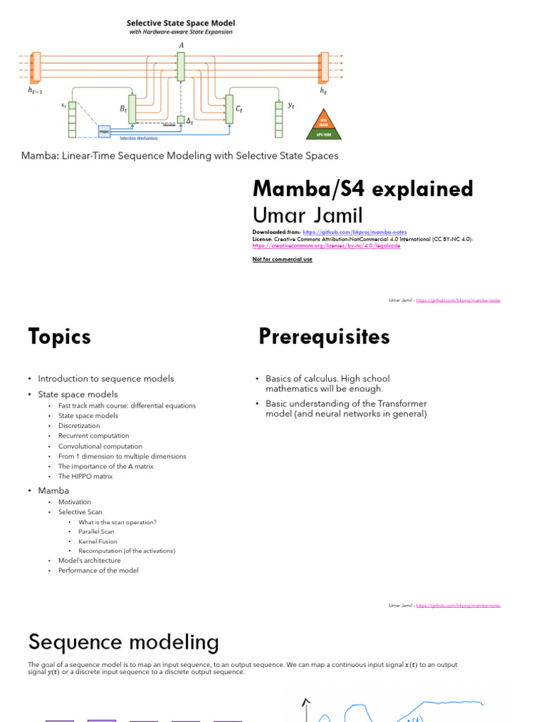 Mamba Slides | PDF | Convolution | Mathematics