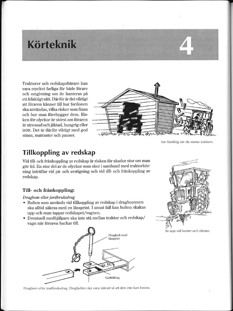 Grunder I Trygg Traktorhantering | PDF