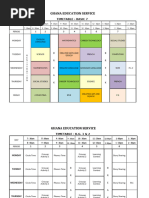 Lower Primary Time Table | PDF | Cognition | Learning