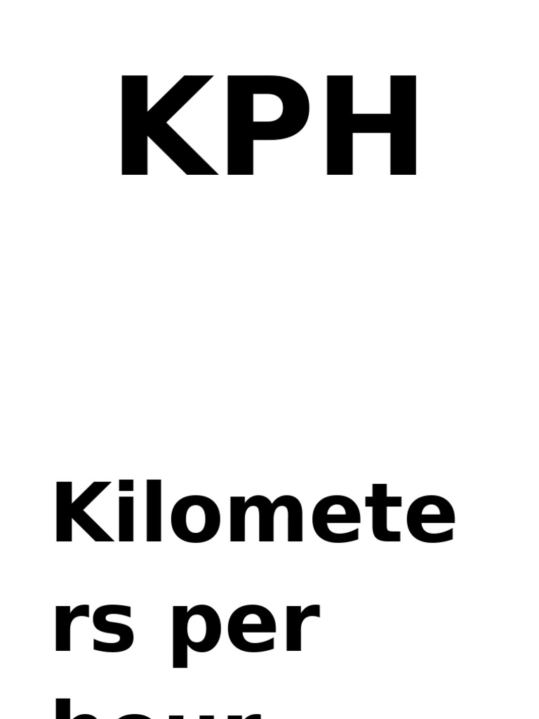 KPH | PDF
