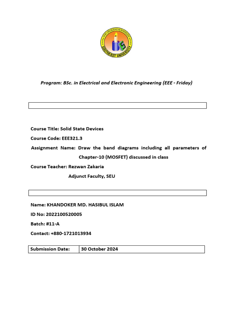 Assignment SSD Front Page | PDF