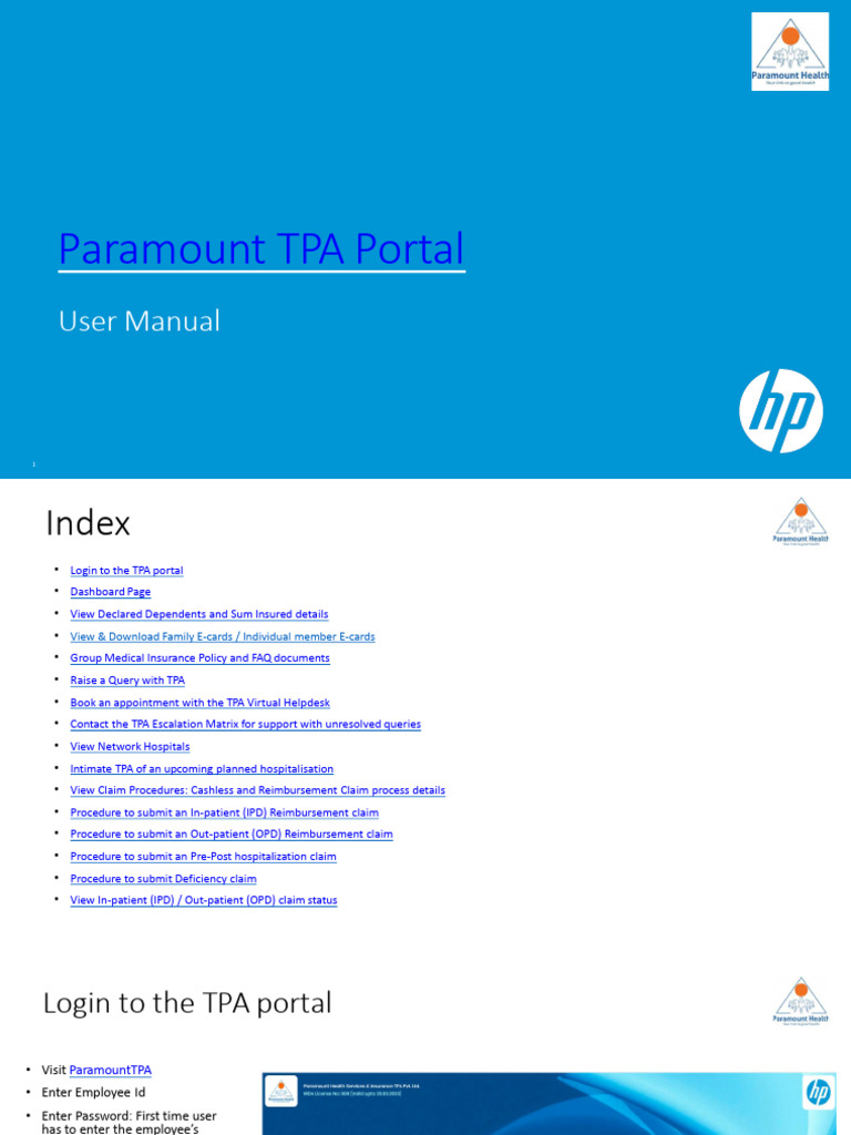 Paramount Portal User Manual | PDF | Computing