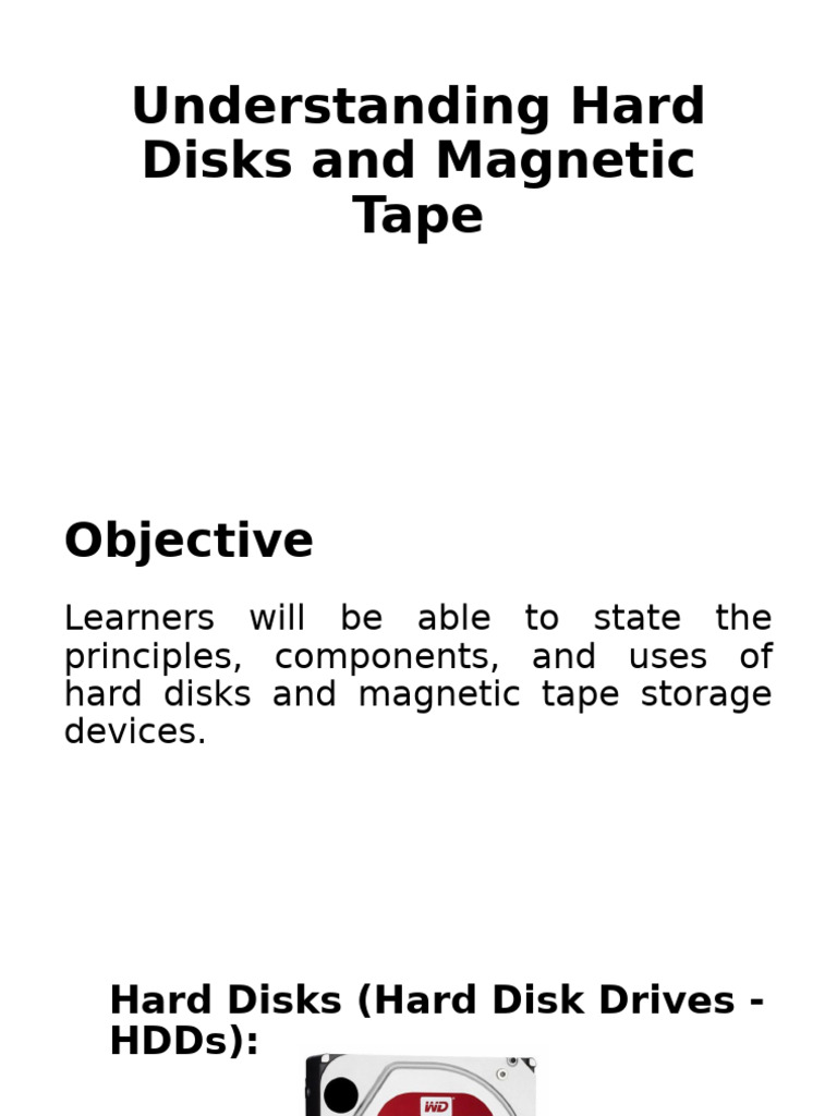 L2 Understanding Hard Disks and Magnetic Tape | PDF | Hard Disk Drive ...
