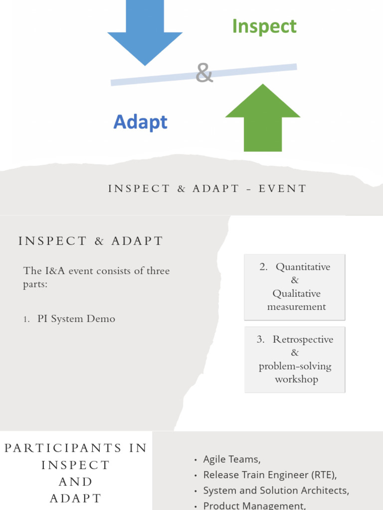 Inspect and Adapt Event Overview | PDF