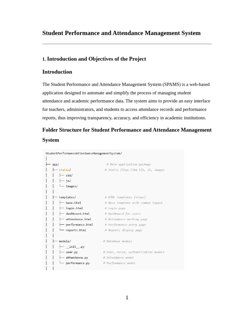 Student Performance and Attendance Management System | PDF | Information Technology | Computing