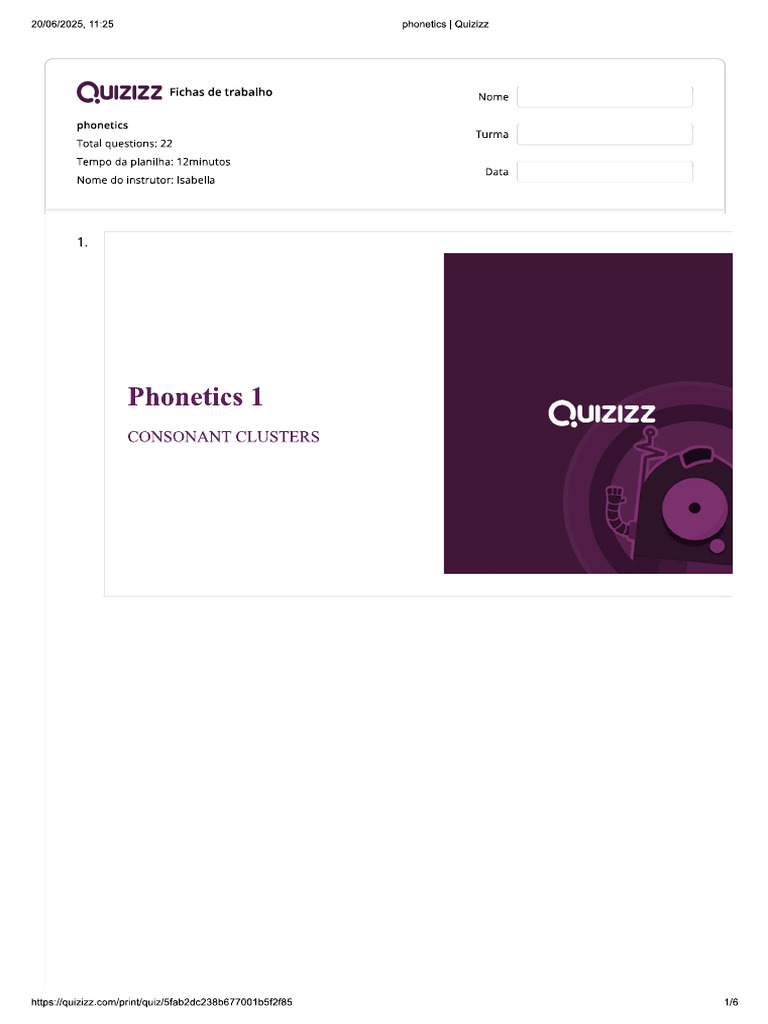 Phonetics Lesson | PDF