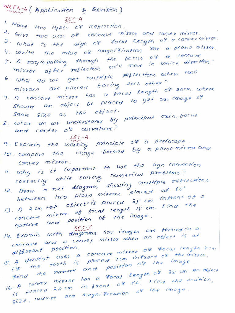 10th Phy Week 6 | PDF