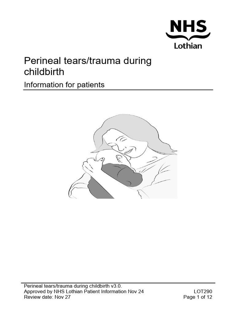Labial Tear Healing and Care Guide | PDF | Childbirth | Postpartum Period