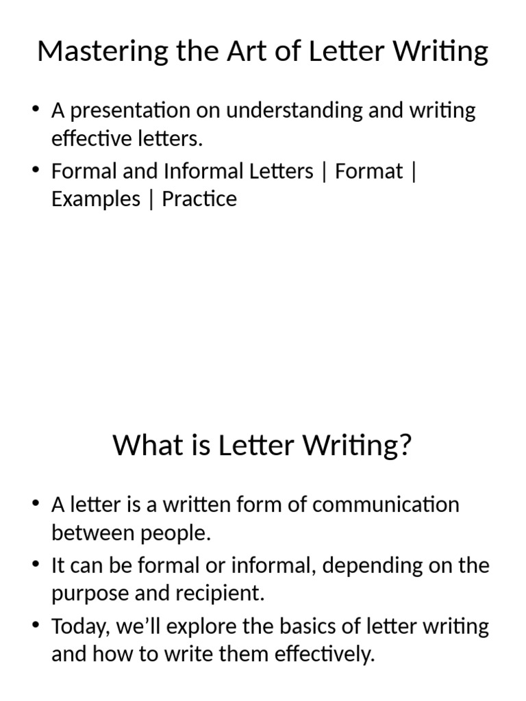 Letter Writing Essentials Explained | PDF