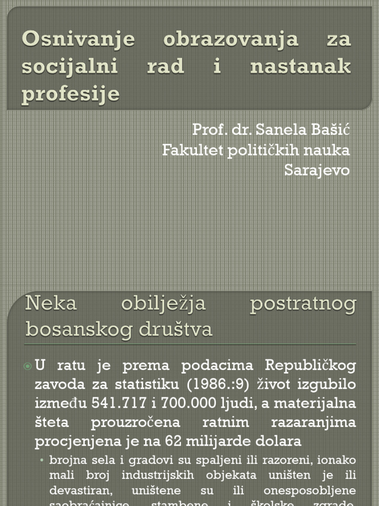 Predavanje 10 - Zasnivanje Obrazovanja Za SR | PDF