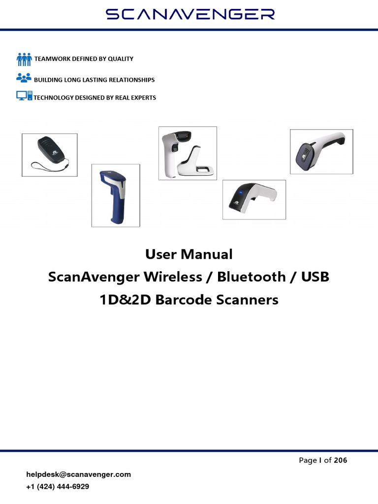 ScanAvenger User Manual v5.0 1D2D Scanners | PDF | Barcode | Universal ...