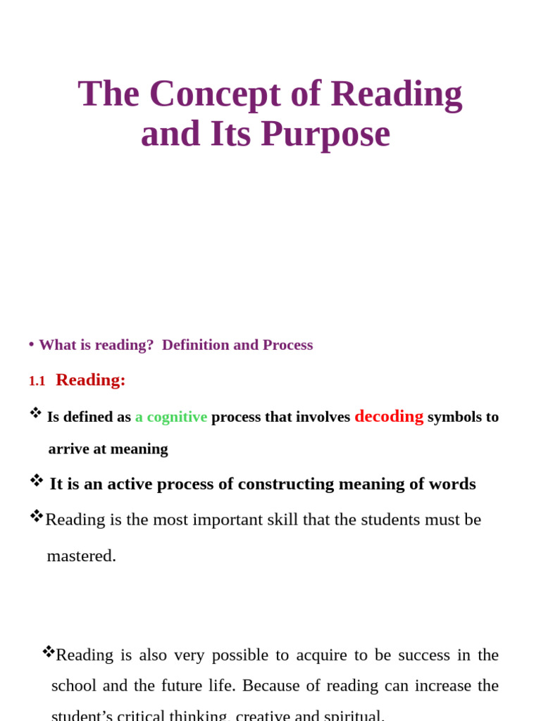Understanding the Reading Process | PDF | Vocabulary | Cognition