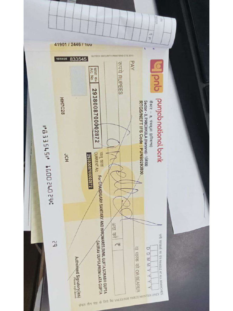 Cancelled Cheque | PDF