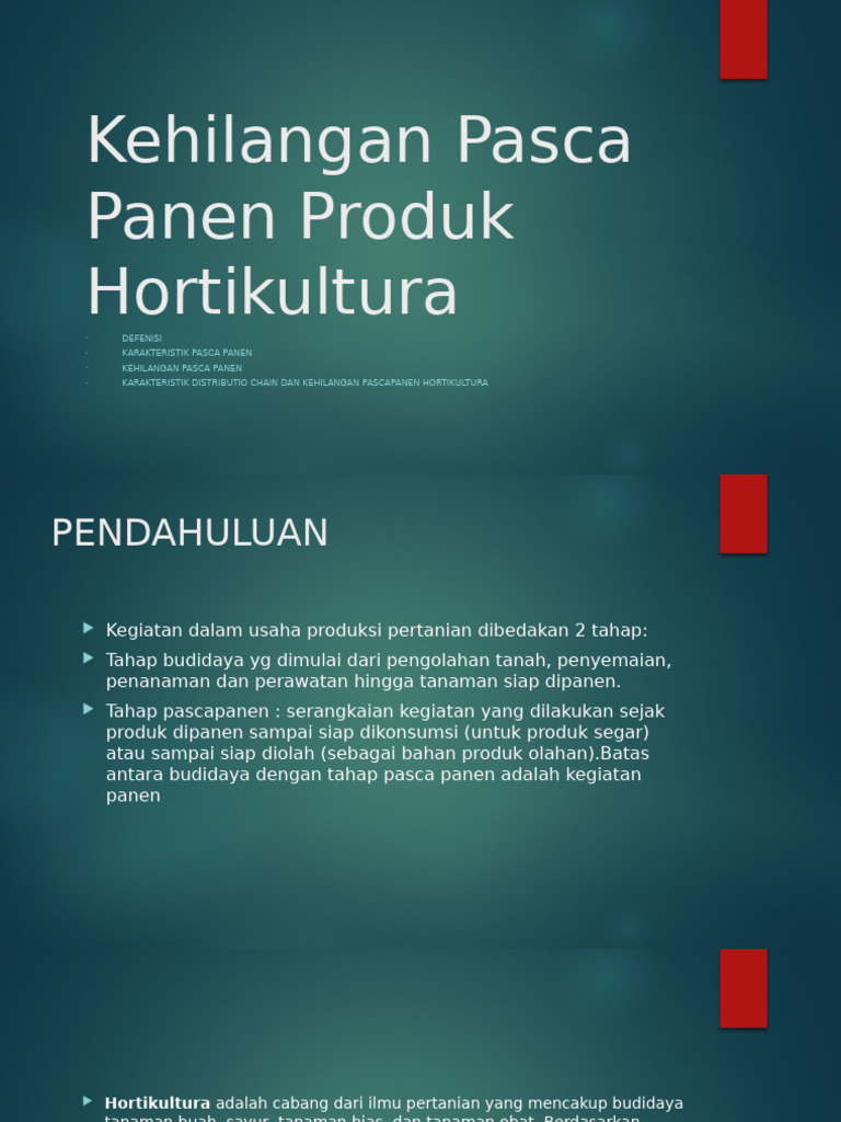 PEKERTI Pasca Panen | PDF