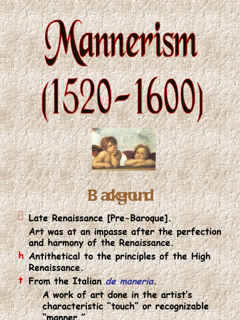 Lesson 1 Mannerisn and Broque Art | PDF | Renaissance Art | Western Art