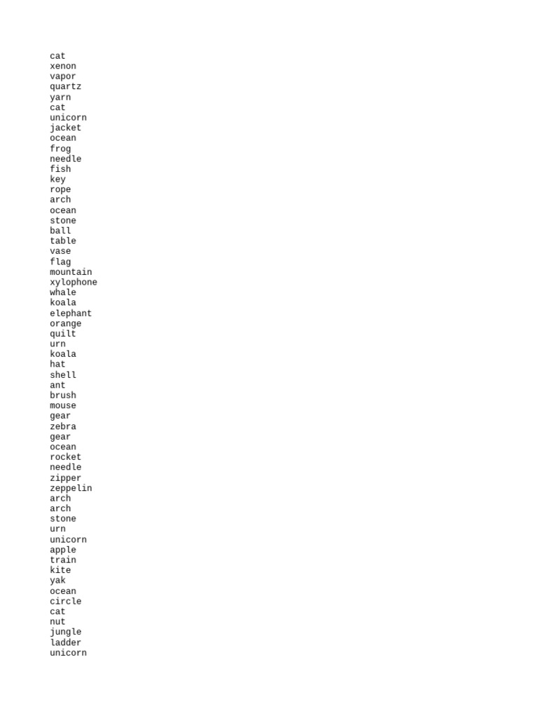 Random Words 2 | PDF