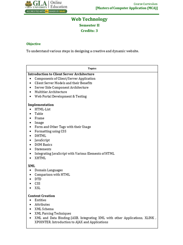 WebTechnology | PDF | World Wide Web | Internet & Web