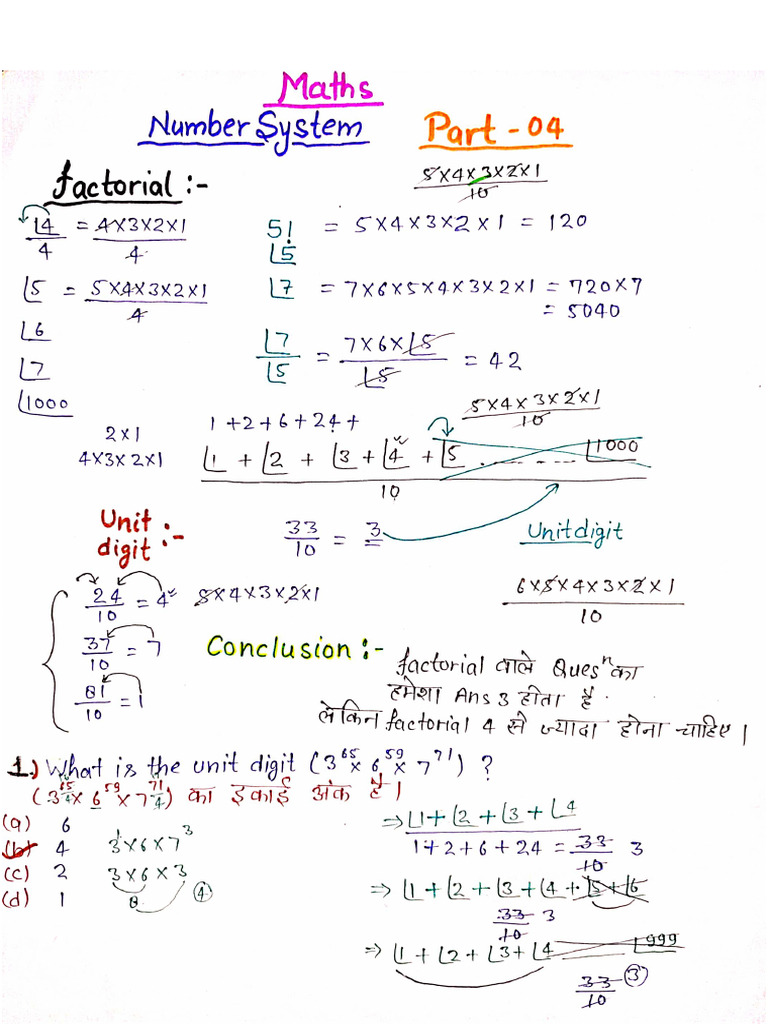 Maths by Rahul Sir Number System#4 | PDF
