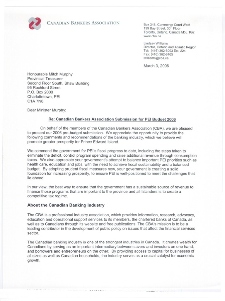 About The Canadian Banking Industry | PDF | Taxes | Canada